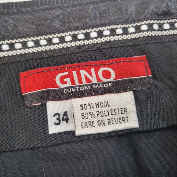 Baccarat Gino | Pants | Baccarat Gino Mens Dress Pants Size 34 Actual 33 Waist Raw Hem Wool ...